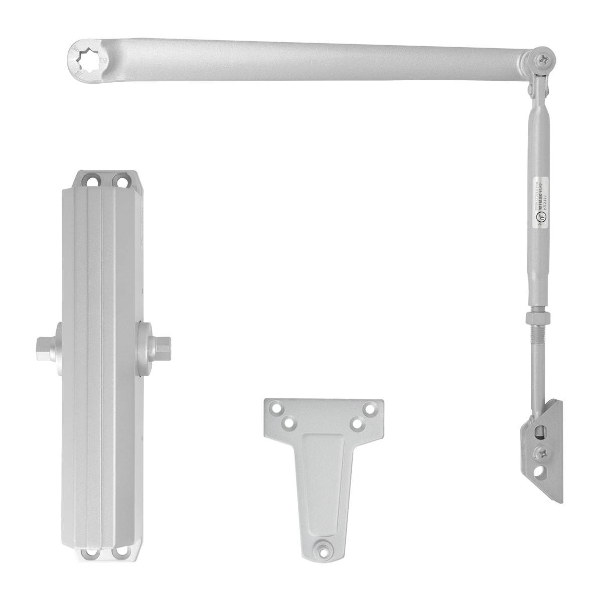 CL-3870ADA-CL Adjustable Surface Mounted Door Closer : Size 1 - 4 ...